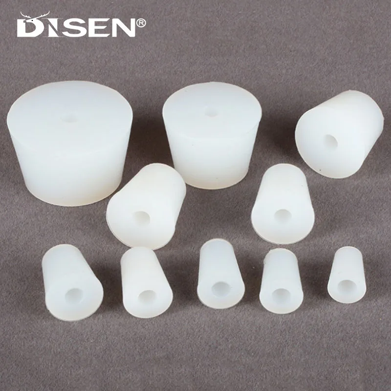 1/2/3/5Pcs Silicone Plug With Hole Laboratory Triangle Flask Tube ...