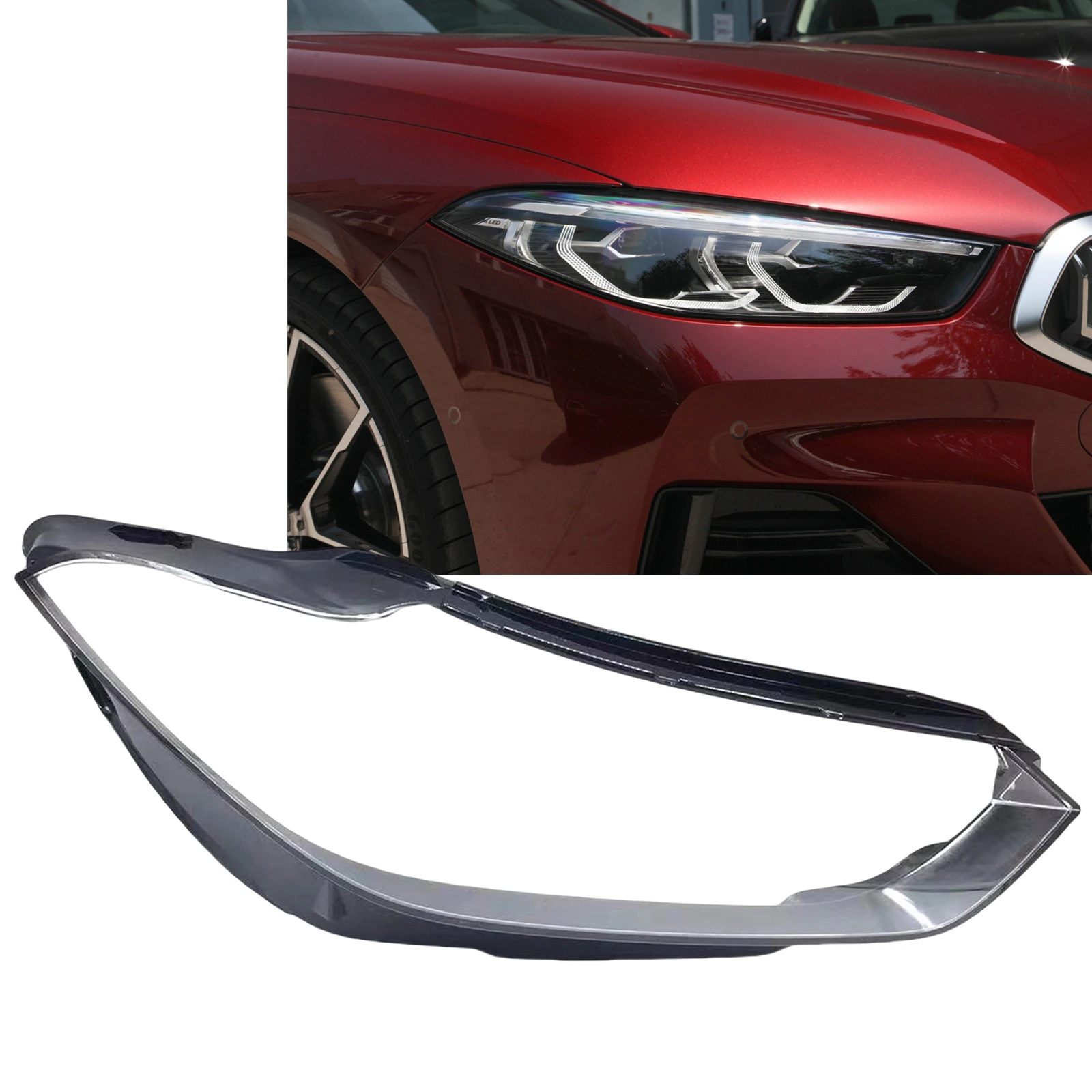 For-BMW-8-Series-G14-G15-G16-2019-2024-Car-Front-Head-Light-Lamp-Cover ...