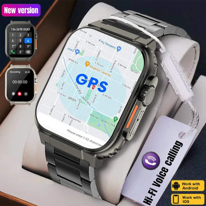 New-Smart-Watch-Men-Local-Music-Playback-HD-Call-Recording-600Mah-Large ...