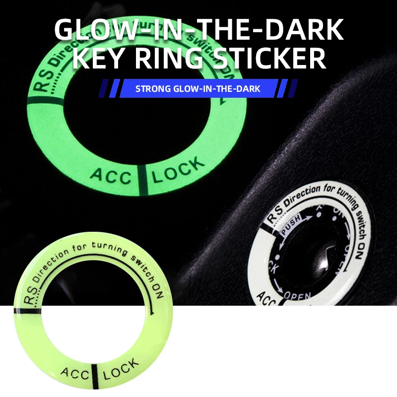 Motorcycle-Night-Luminous-Ignition-Switch-Key-Ring-Stickers-Universal ...