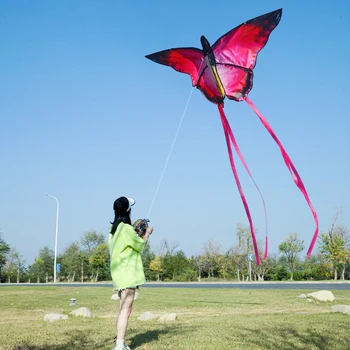 YongJian Beautiful butterfly kites Red Crystal Butterfly kites With ...