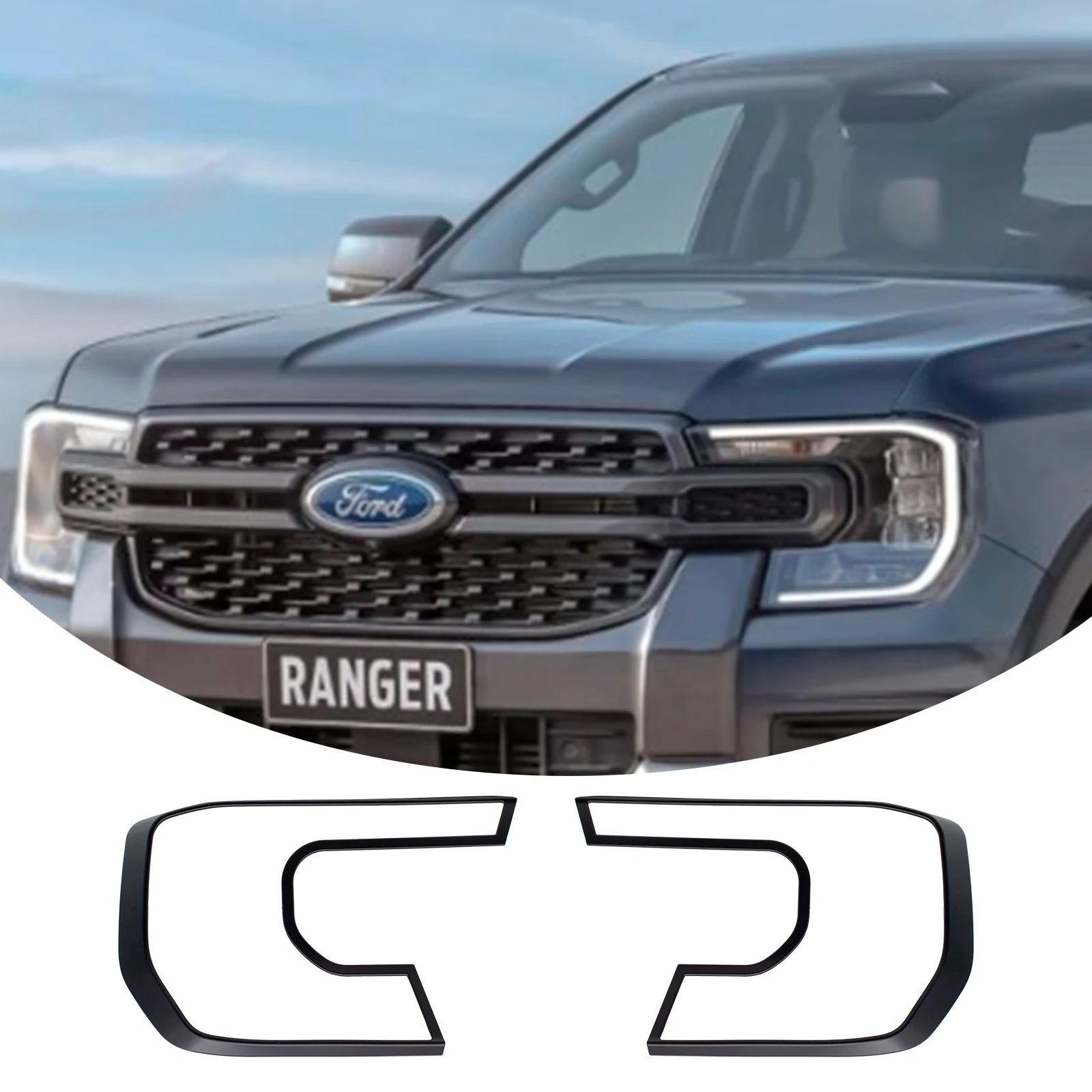 Front Lights Protector Cover Guard Headlamp Cover For 2022 2023 Ford ...