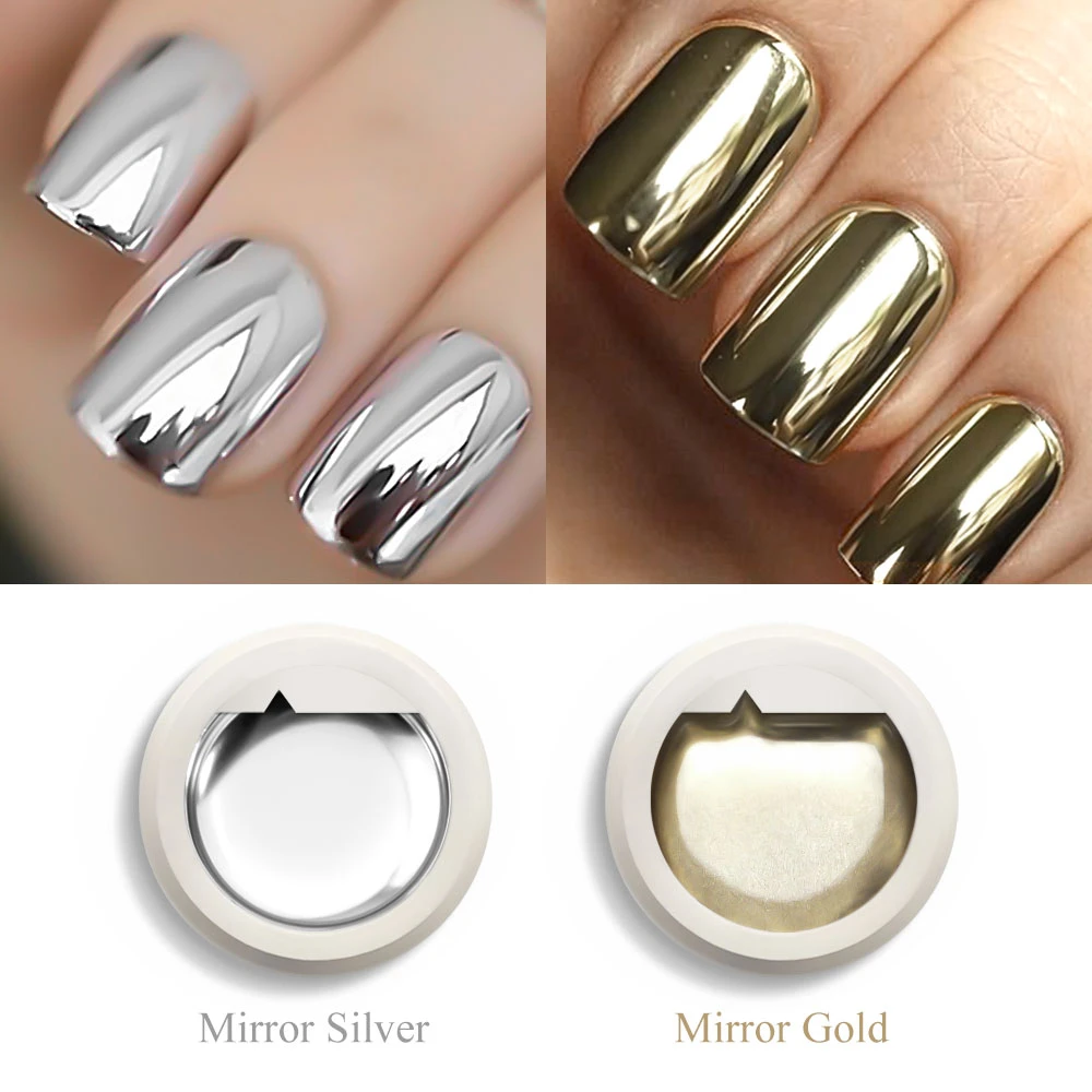 Venalisa 5ml UV Metallic Silver Gel Mirror Gold High Quality Nail Art ...