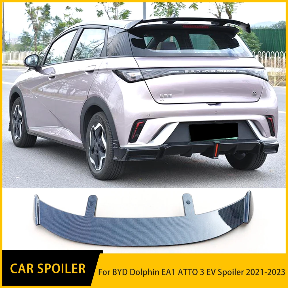 Para BYD Dolphin EA1 ATTO 3 EV Carro Traseiro Lip Spoiler Guarnição ...