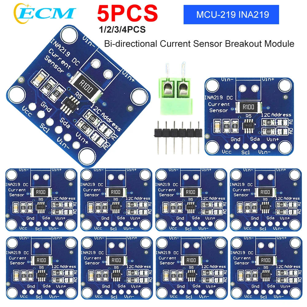 1-5pcs-MCU-219-INA219-I2C-Zero-Drift-Bi-directional-Current-Power ...