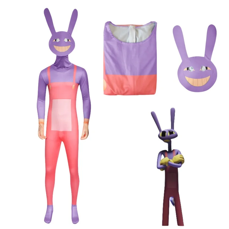 Cartoon-Movie-Anime-The-Amazing-Digital-Circus-Jax-Jumpsuit-Mask-Adults ...
