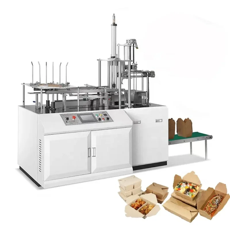 Disposable-Paper-Carton-Box-Making-Machine-PE-Coated-Food-Paper-Lunch ...