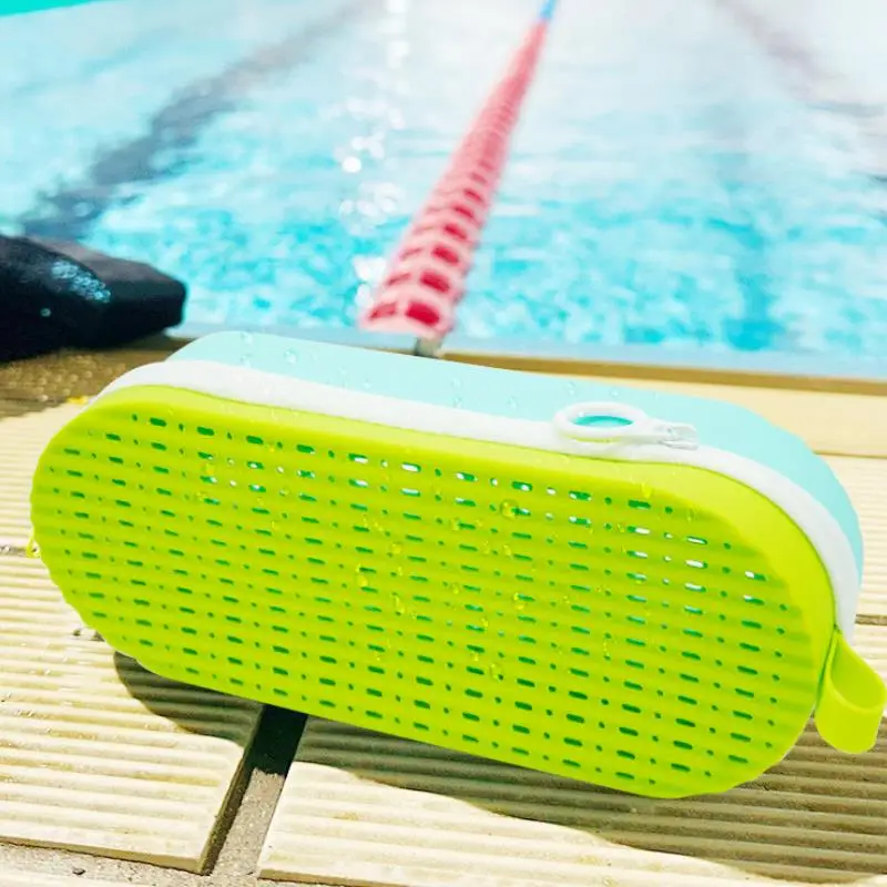 Swim-Goggle-Case-Silicone-Goggle-Case-with-Clip-Drain-Holes-Swimming ...