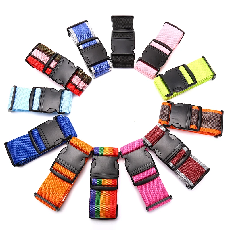 1pc 2m Adjustable Luggage Strap Cross Belt Packing Travel Suitcase ...