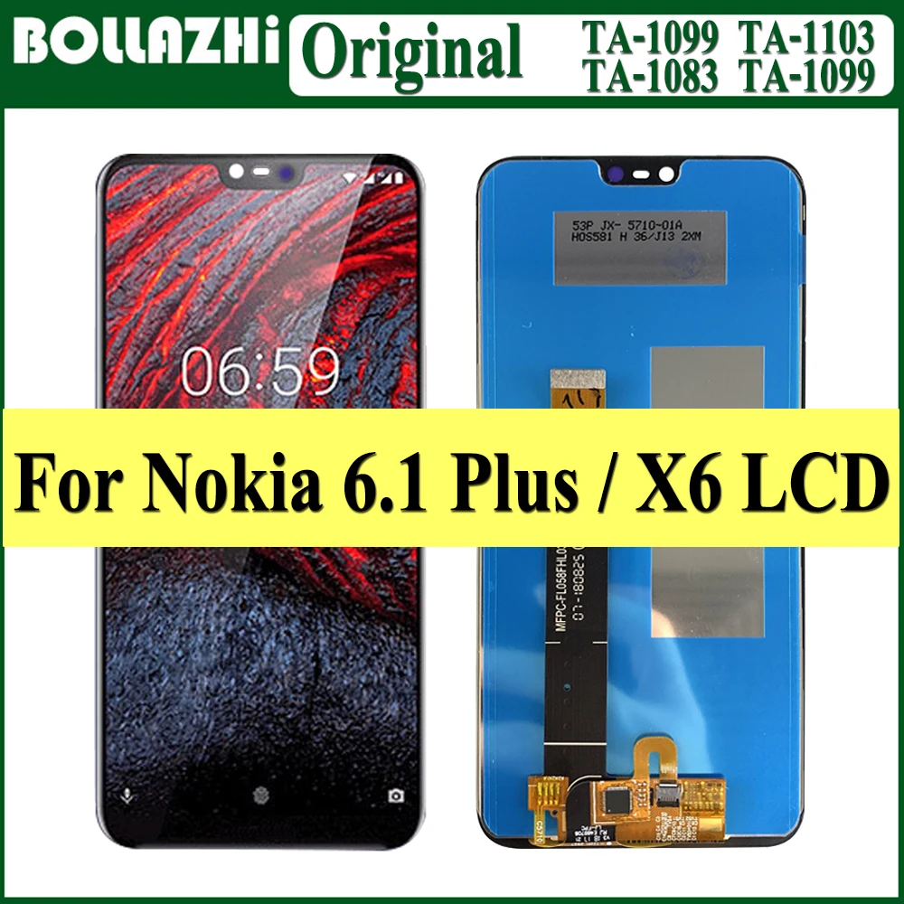 5-8-Original-For-Nokia-6-1-Plus-Display-X6-LCD-Touch-Screen-Digitizer ...