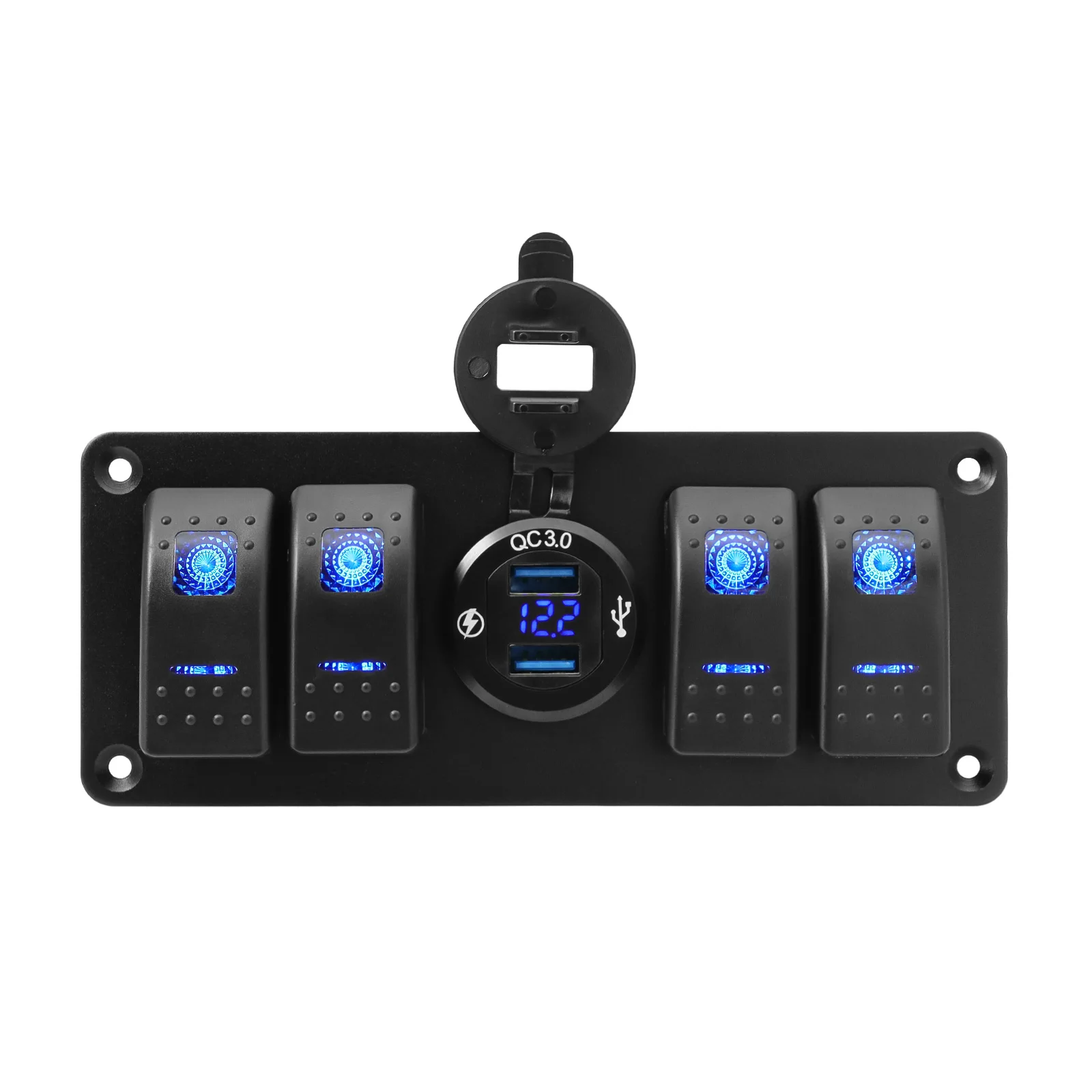 AD-Switch-Panel-4-Buttons-Light-Toggle-USB-Chargers-3-0-Adapter ...