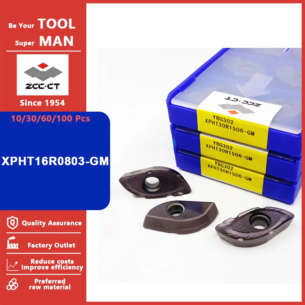 ZCC-CT-Original-XPHT16R0803-GM-YBG302-Milling-Inserts-XPHT-16R0803-GM ...