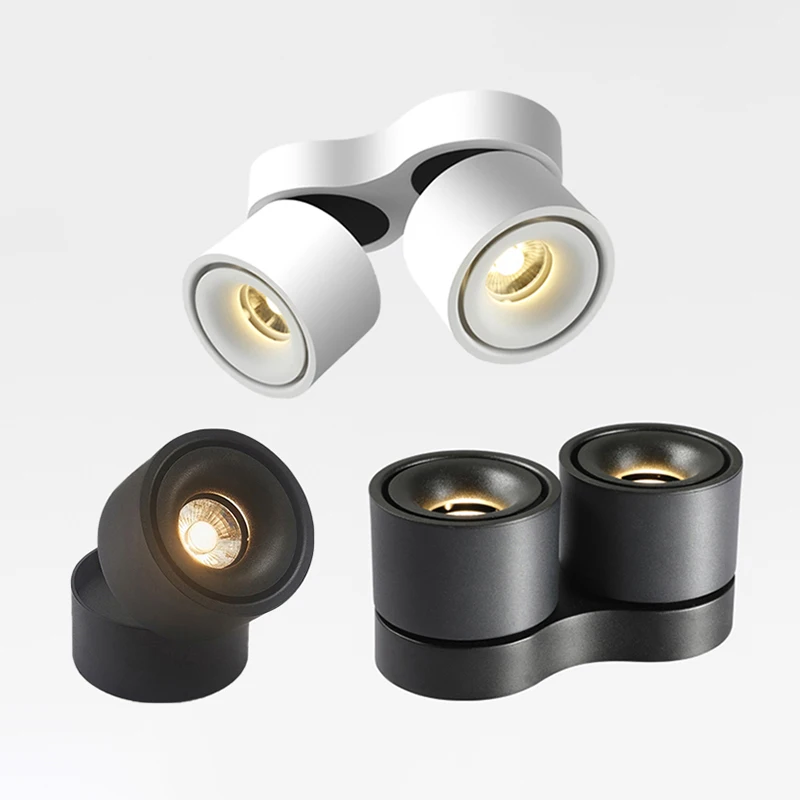 Dimmable Folding Rotating Led Downlights | Surface Mounted Led Spots ...