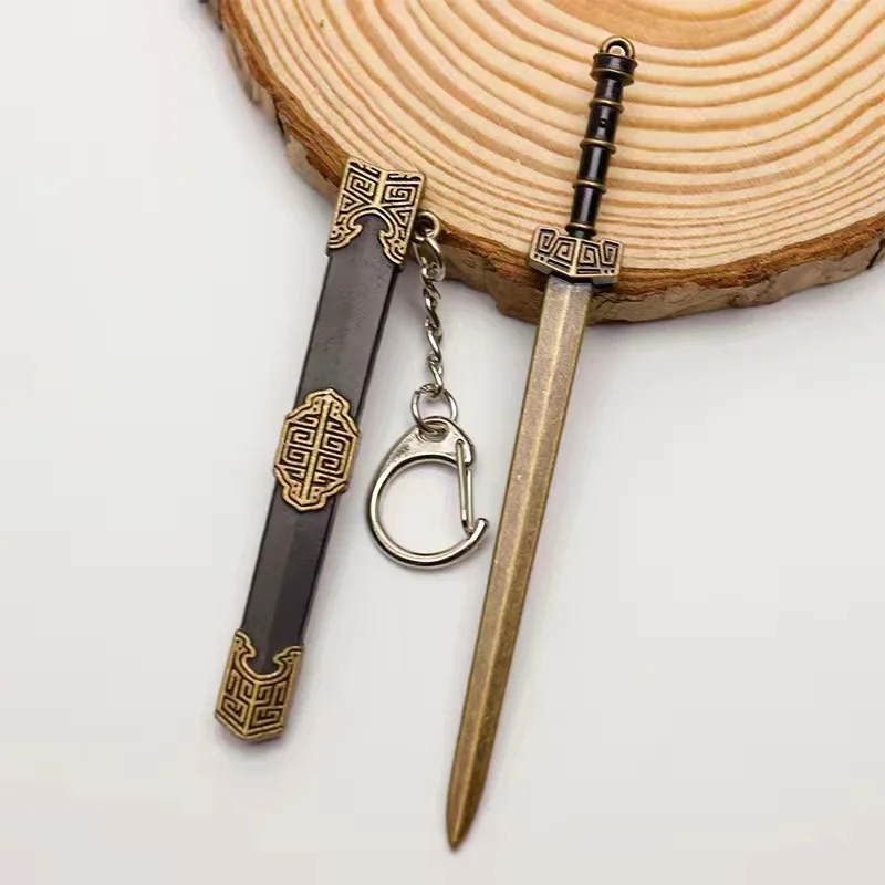 Historical Decoration Keychains 7-Piece Mini Sword Keychain Set - Zinc ...