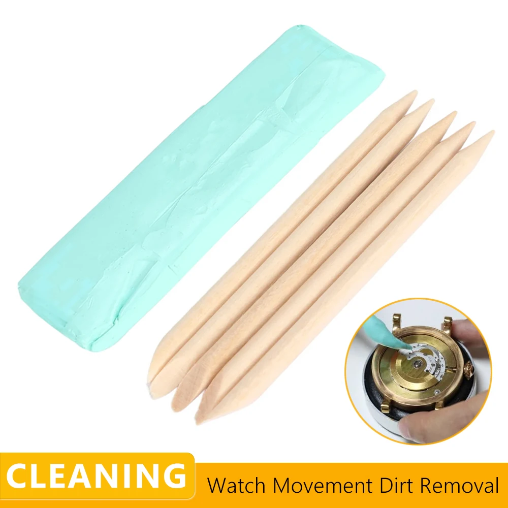 Watch-Cleaning-Putty-with-Wooden-Stick-Wristwatch-Movement-Dust-Dirt ...