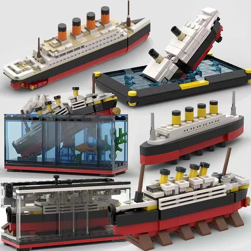 DIY-Cruise-Ship-Titanic-MOC-Creative-Building-Blocks-Small-Particle ...