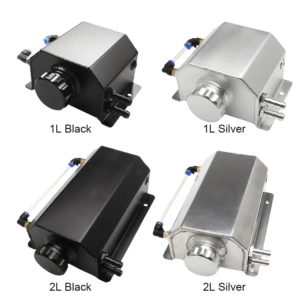 1L-2L-Radiator-Coolant-Overflow-Bottle-Aluminum-Alloy-Recovery-Water ...