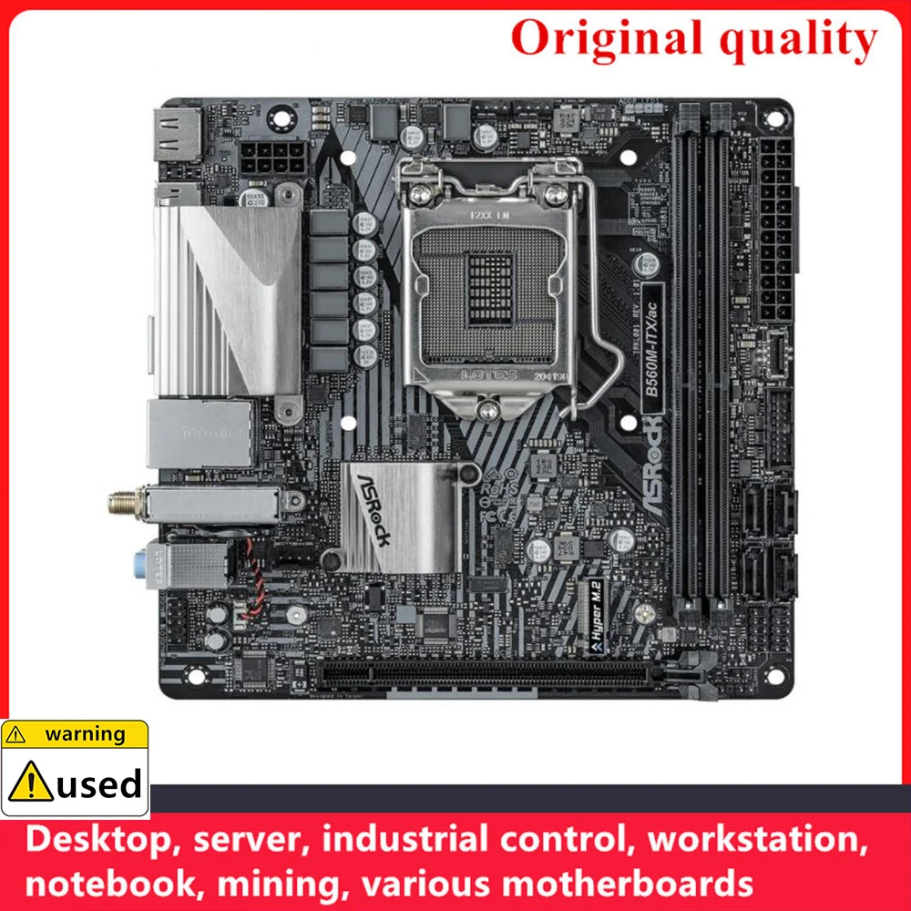 Used-For-ASROCK-B560M-ITX-ac-B560M-ITX-ITX-MINI-Motherboards-LGA-1200 ...