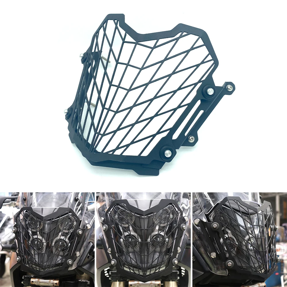 Motorcycle Headlight Protector Guard Cover Front Light Grille Net ...
