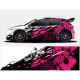 Pink Sticker Car Full Wrap Sticker Car Decal Decorative Cut Body Racing ...