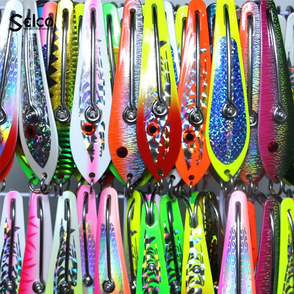 Metal Strong Triple Hooks Spoon Lure Saltwater Fishing Lure With ...