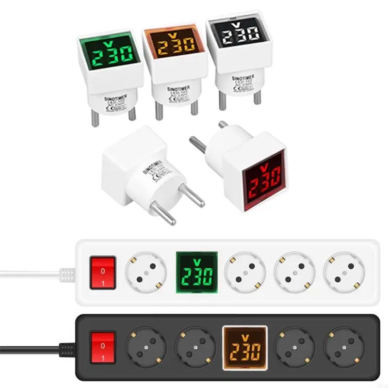 LED Digital Voltmeter AC220V/230V Digital Voltages Indicates Square ...