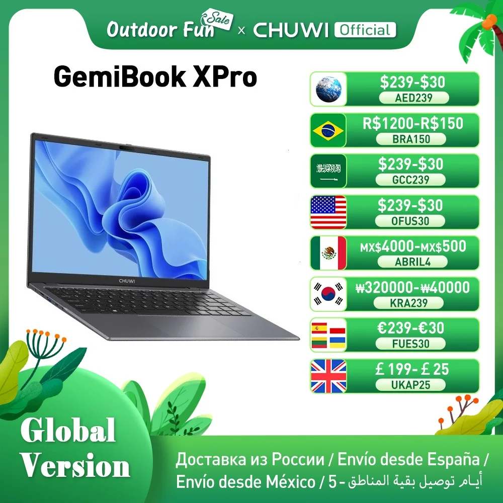 CHUWI-GemiBook-XPro-14-1-inch-UHD-Screen-Intel-N100-Laptop-8GB-RAM ...
