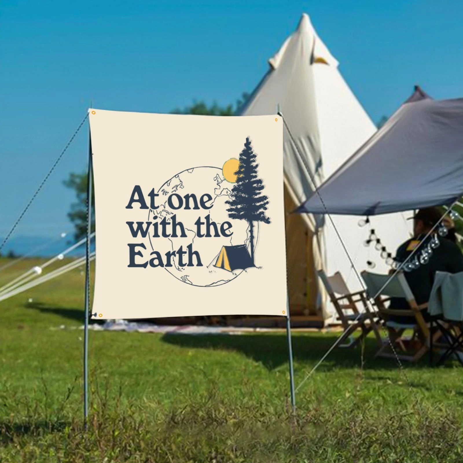 Garden Flag Signal Horizontal Camping Flag Outdoor Banner for Patio ...