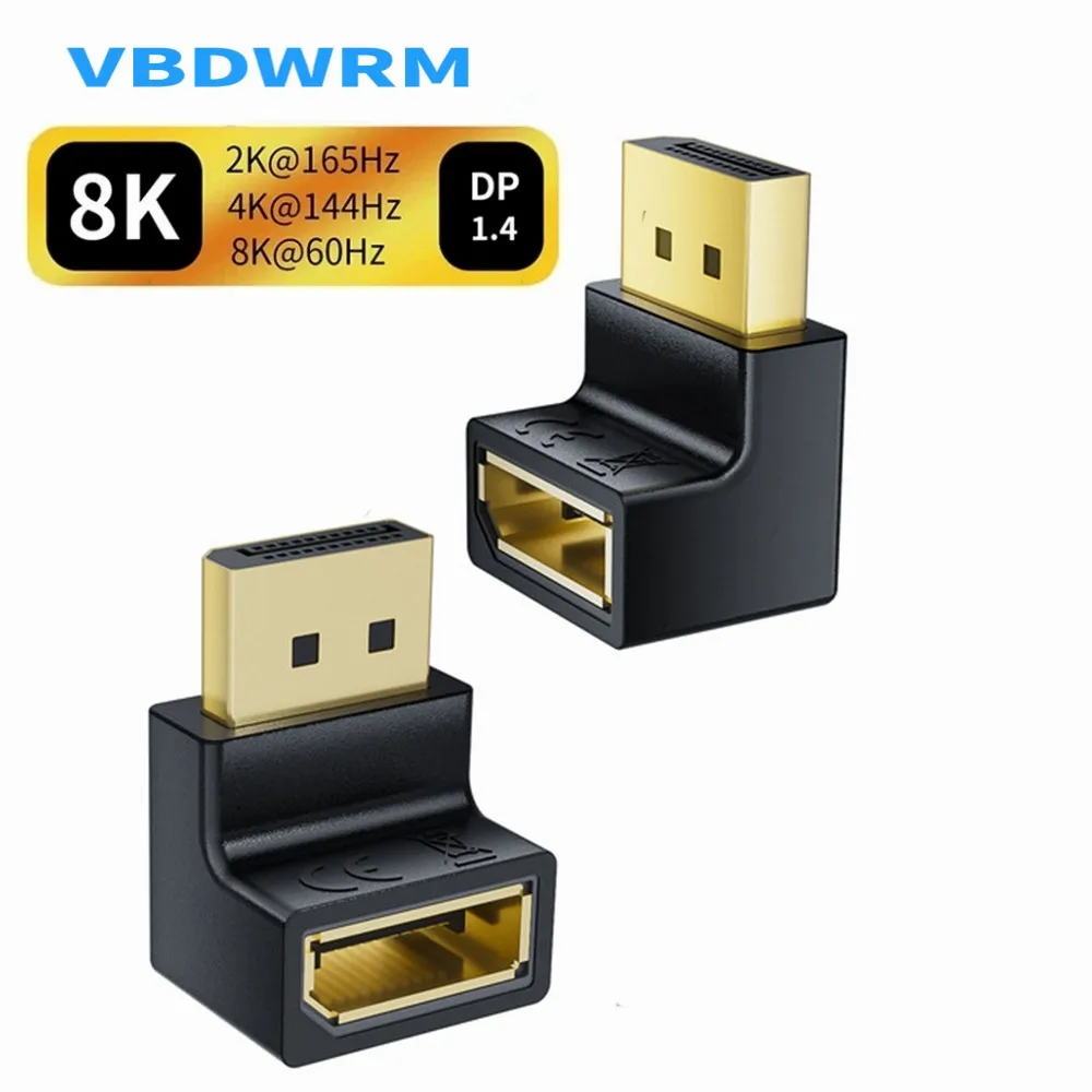 UP-down-Displayport-adapter-Right-angled-DP-adapter-4k-60Hz-2K-144Hz ...