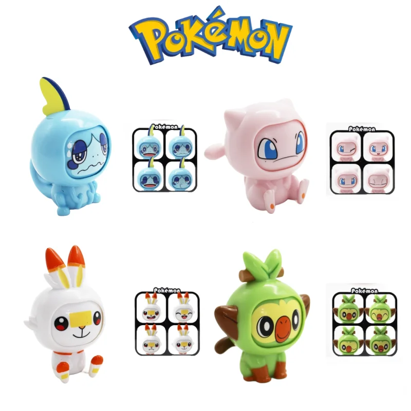 Pokemon-Anime-Genuine-Pikachu-Bulbasaur-Pokeball-Model-Set-Eevee-Gengar ...