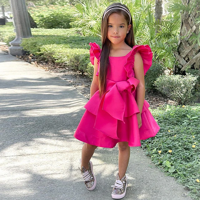 Vestito Rosa Speziato Per Bambini