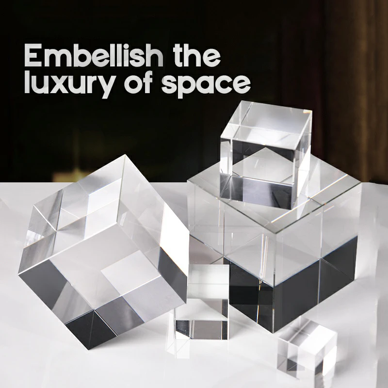 25mm-Crystal-Cube-Artificial-Crystal-Creative-Photo-Prism-Transparent ...