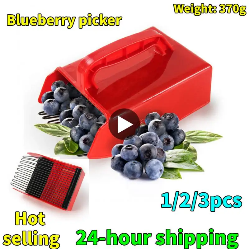 Super-Practical-Yellow-Berry-Picker-Plastic-Comb-shaped-Blueberry-Rake ...