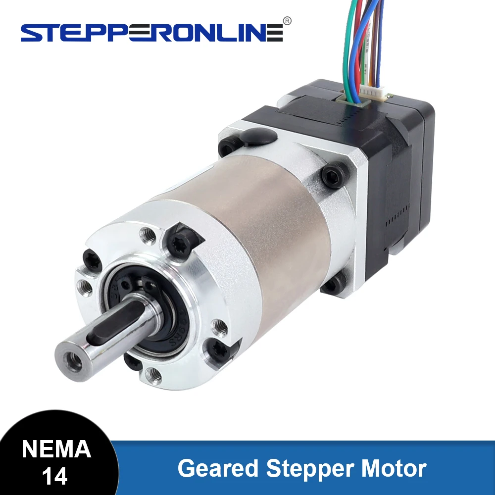 STEPPERONLINE-Nema-14-Gear-Ratio-20-1-High-Precision-Gearbox-Stepper ...