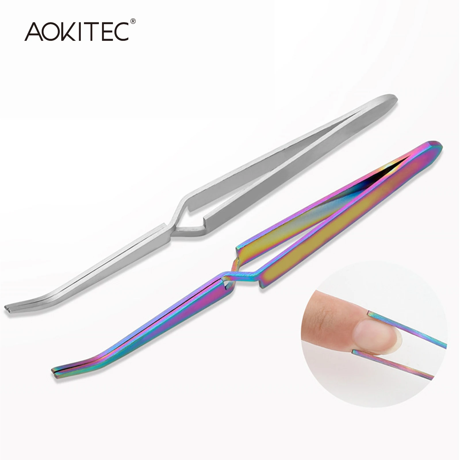 Aokitec Cross Nail Clip Multifunction Stainless Steel Nail Shaping ...