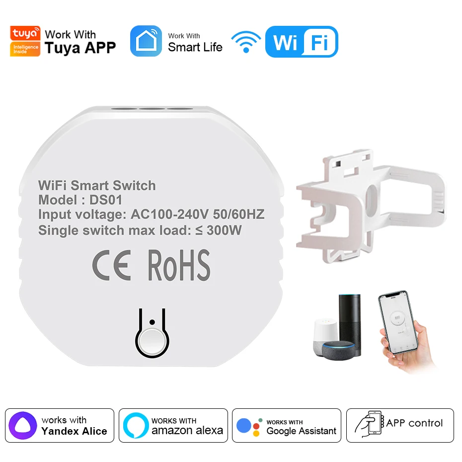 Tuya Smart Home Wifi Curtains Switch Electric Connected Roller Shutters ...