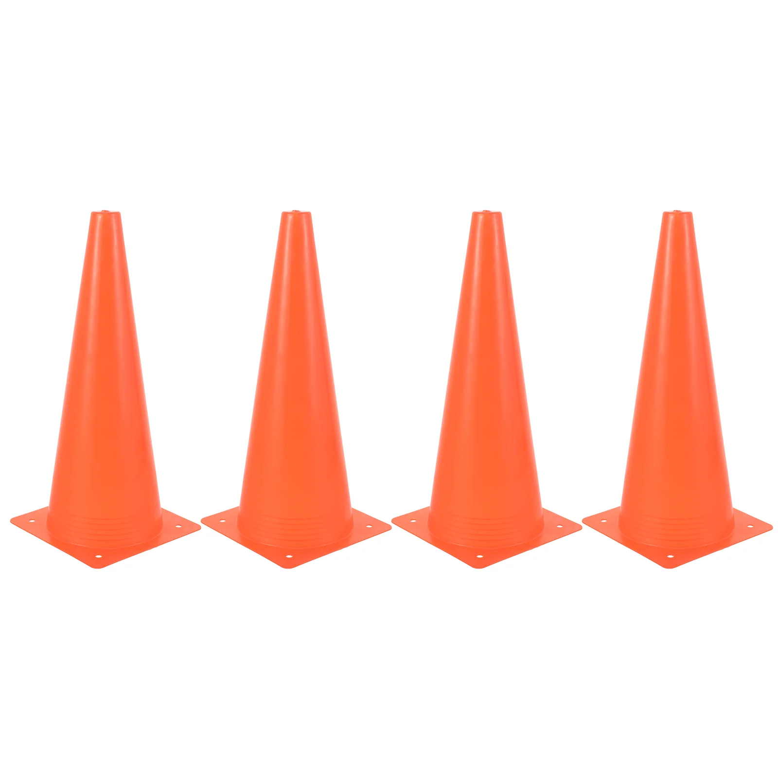 4 Pcs Safety Cone Road Cones Flag Bucket Soccer Training Football Ldpe ...