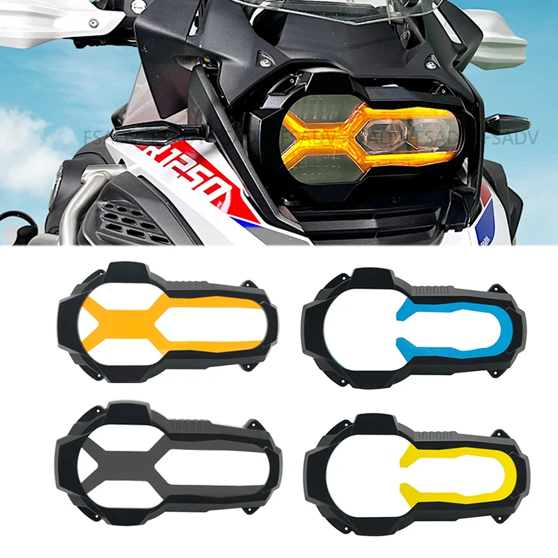 Motorcycle-Headlight-Protector-With-4-Fluorescent-Covers-For-BMW ...