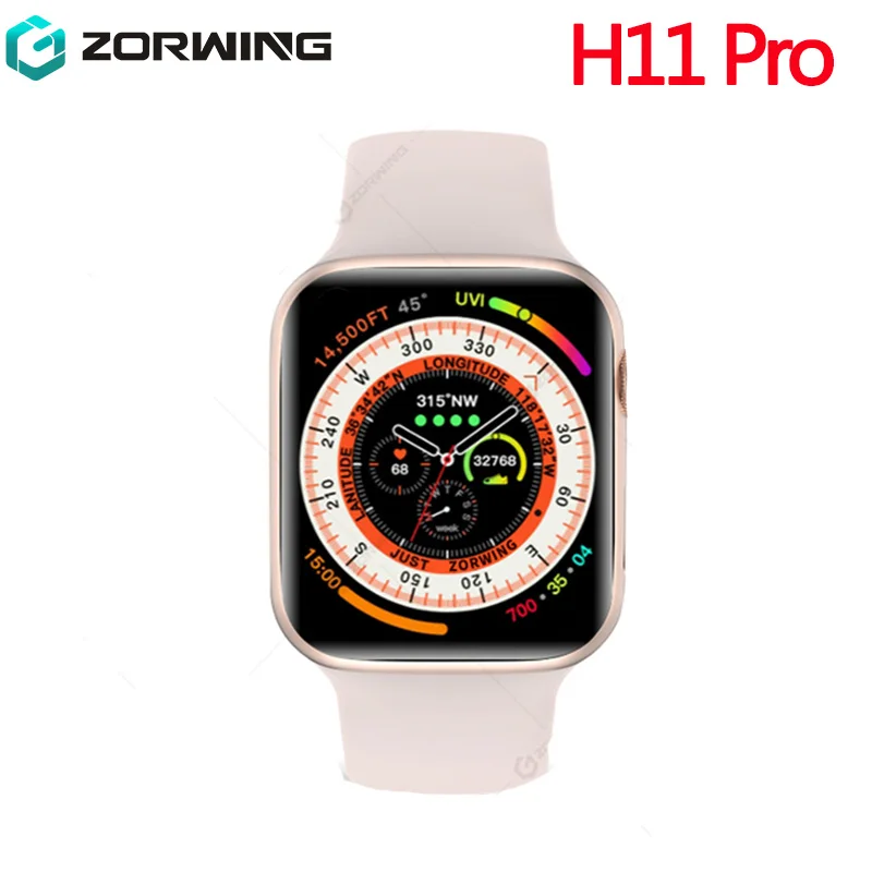 H11 Pro Relógio Inteligente Strap Lock WoMen Série 8 NFC Smartwatch Carregamento Sem Fio ...