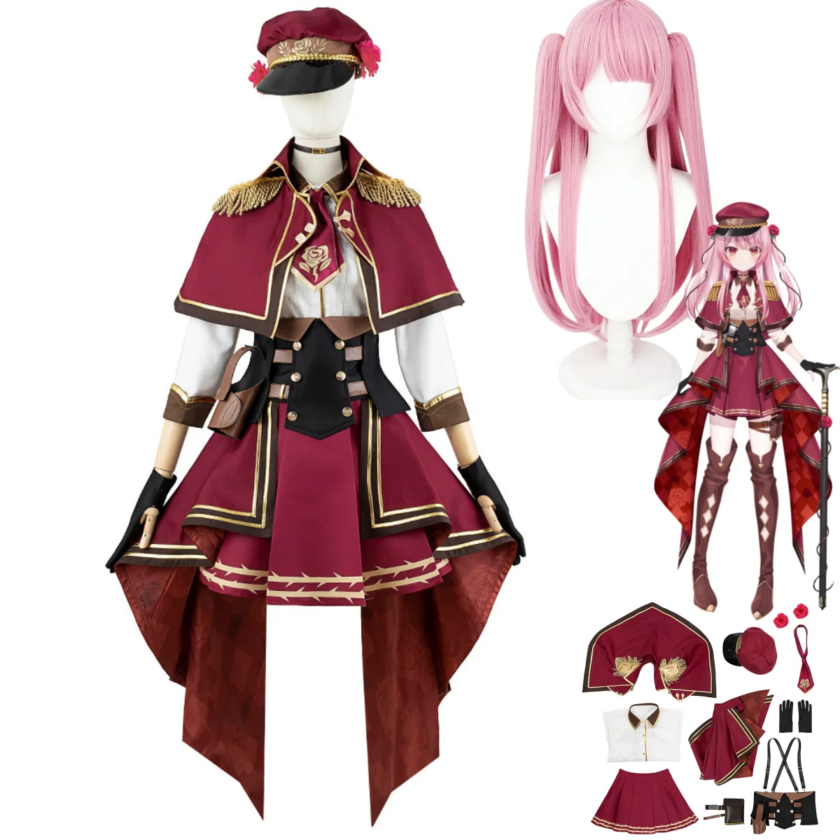 Anime-Virtual-Youtuber-Rosemi-Lovelock-Cosplay-Costume-Nijisanji ...