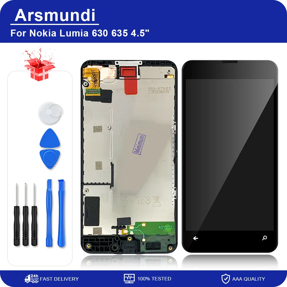 For-Nokia-Lumia-630-635-RM-977-RM-978-4-5-LCD-Display-Touch-Screen ...