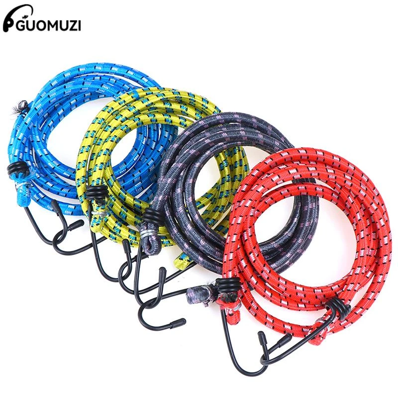 1pc 1.5m Stretch Elastic Bungee Cord Hooks Brand Bikes Rope Tie Car ...