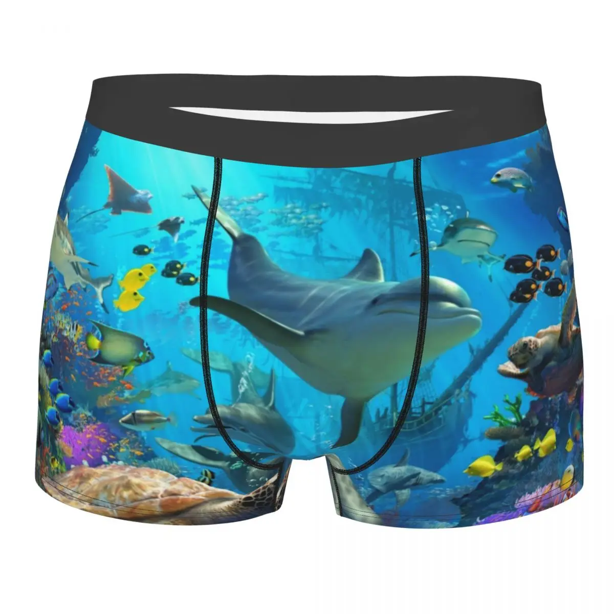 Men-s-Dolphin-Playground-Underwear-Animal-Ocean-Funny-Boxer-Shorts ...
