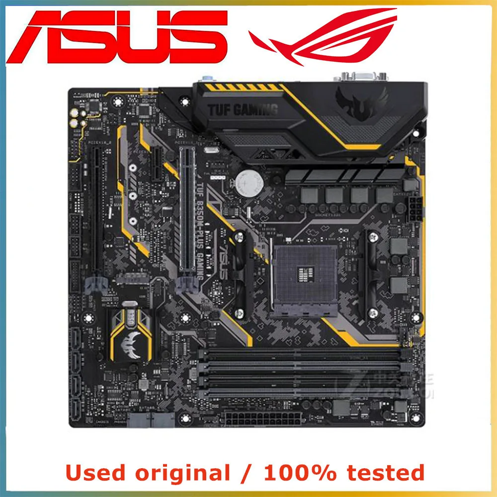 For AMD B350 For ASUS TUF B350M-PLUS GAMING Computer Motherboard AM4 ...