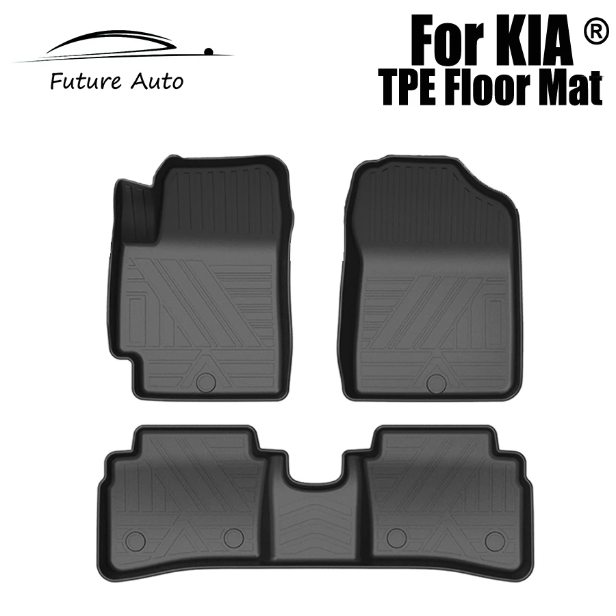 KIA PEGAS FORTE KX1/3/5 K3 K5 SPORTAGE TPE Rubber 용 자동차 바닥 매트, 방수 미끄럼 방지 완전 둘러싸인 수리 자동차 바닥 매트 ...