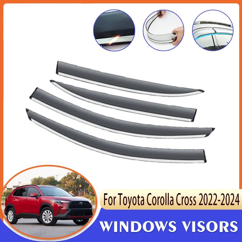 Deflectors-For-Toyota-Corolla-Cross-XG10-2022-2023-2024-Car-Side ...
