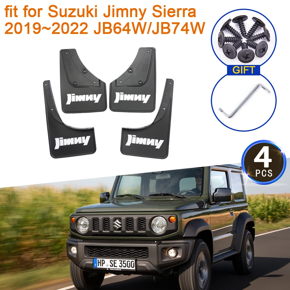 Mudflap for Suzuki Jimny Sierra 2019~2022 JB64W Accessories JB74W MudGuards Splash Guards Mud ...