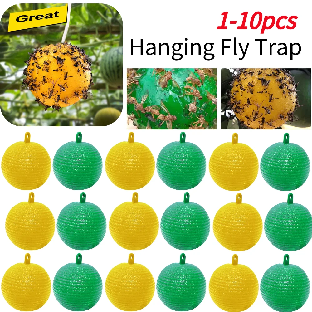 Trampa-colgante-para-moscas-Bola-de-fruta-atrapamoscas-pegajoso-para ...