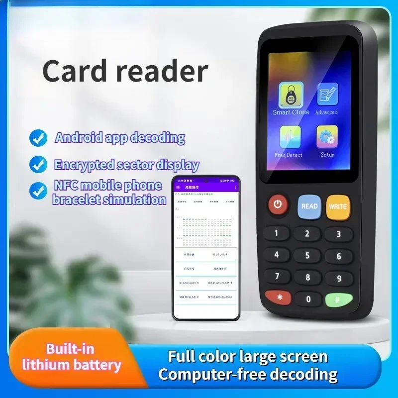 RFID-Smart-Card-Reader-125KHz-Access-Card-Copier-13-56MHz-NFC-Decoder ...