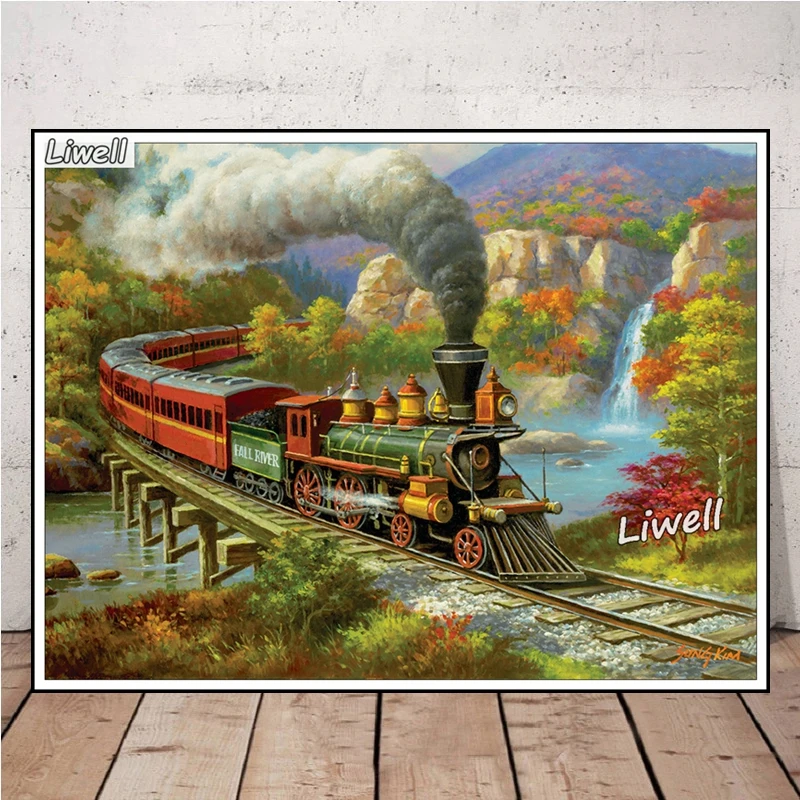 Steam Train Art